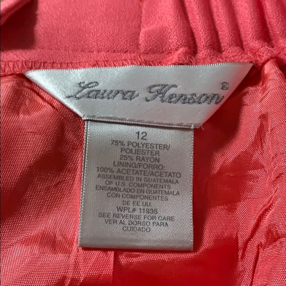 laura henson | Skirts | Laura Henson Punch Pink Pencil Skirt | Poshmark